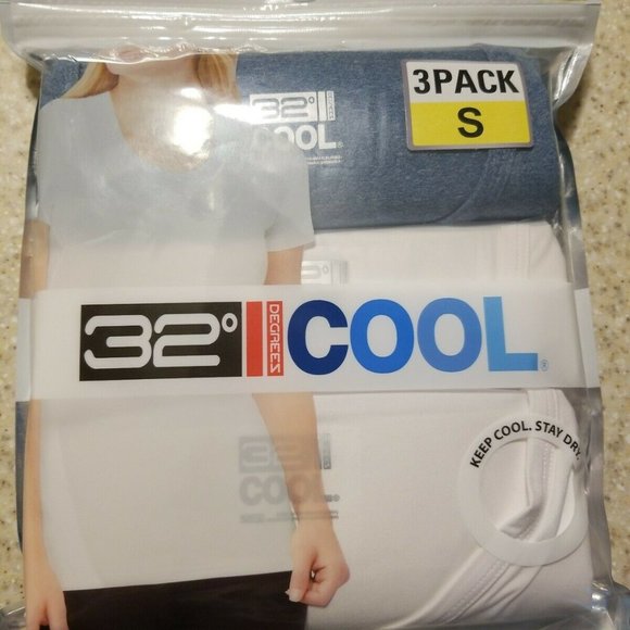 32 Degrees | Tops | 32 Degrees Cool Womens Short Sleeve Scoop Neck 3pk ...